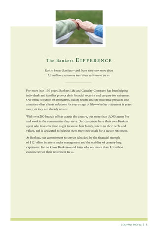 Bankers Life and Casualty Shares Company Profile | PDF