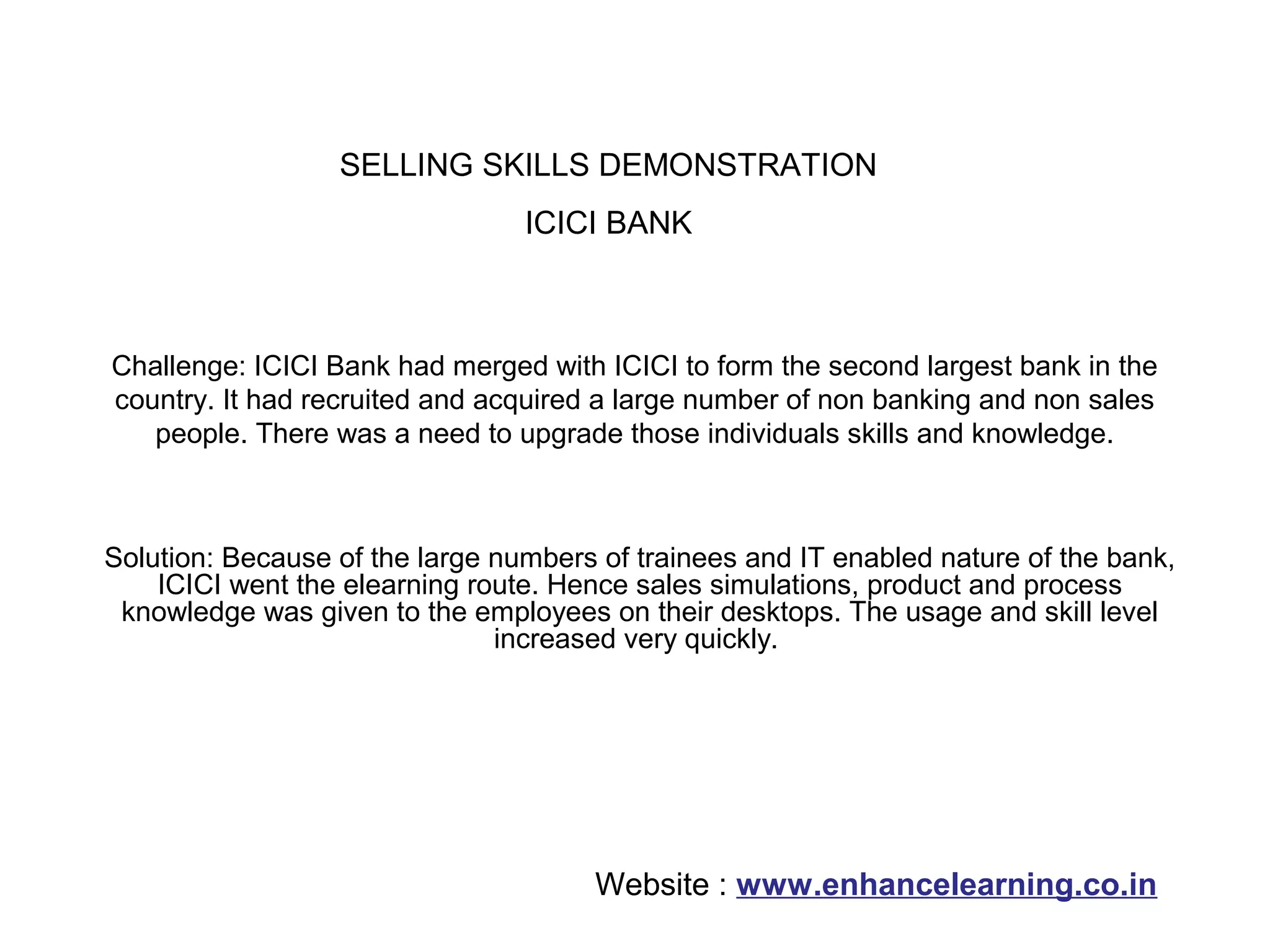 Screen shots of Demo of elearning Course developed by Enhance | PPT ...