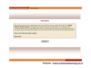 Screen shots of Demo of elearning Course developed by Enhance | PPT ...