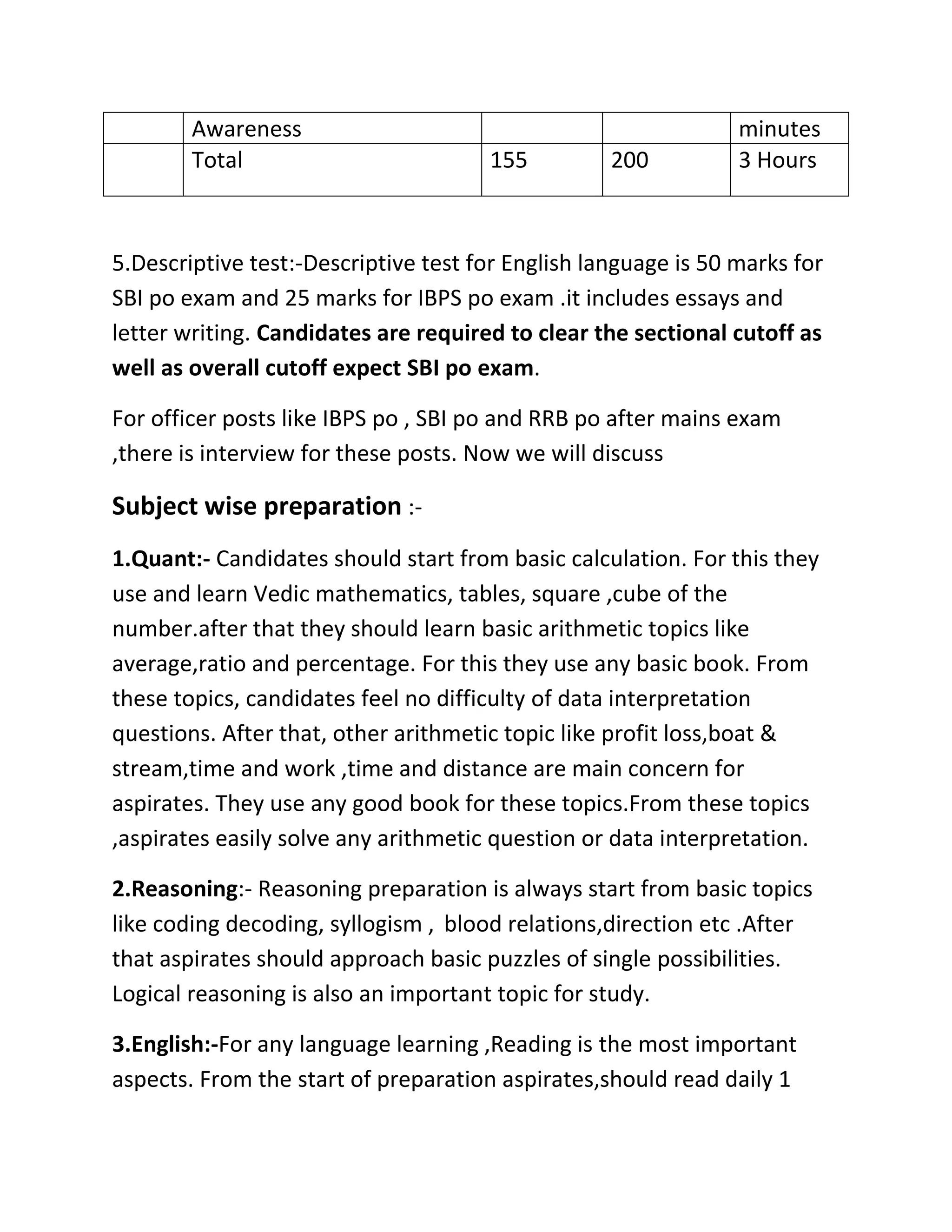 Bank Exams Pattern & Preparation | PDF