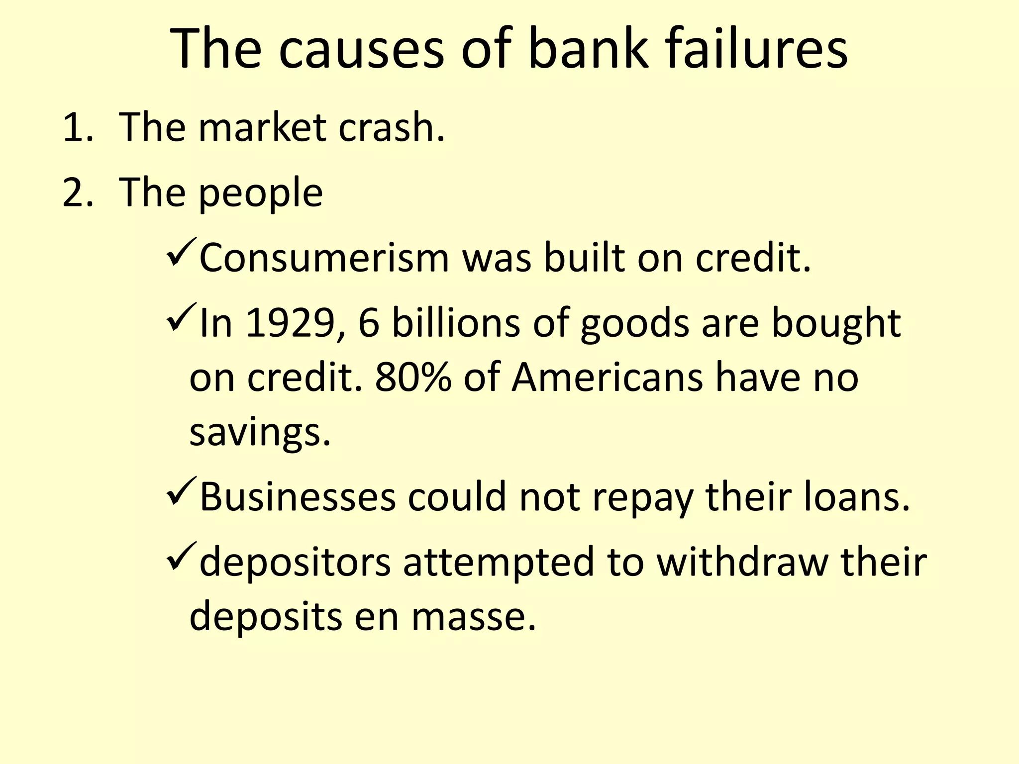 Bank failures | PPTX