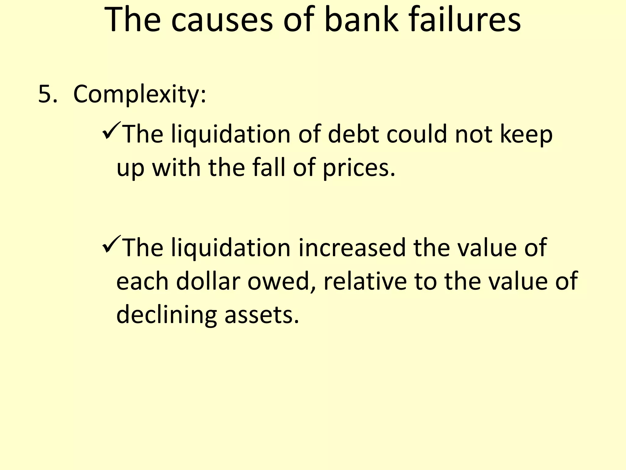 Bank failures | PPTX