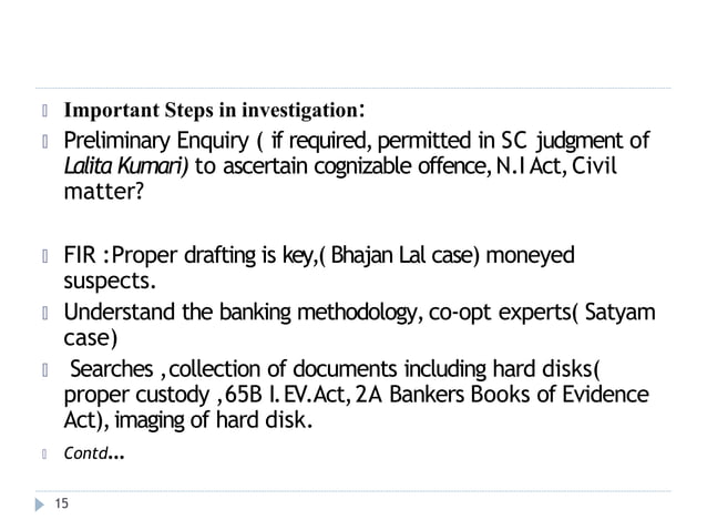 BANK FRAUD INVESTIGATION in India and how it is done | PPTX