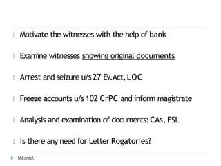 BANK FRAUD INVESTIGATION in India and how it is done | PPTX