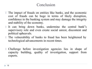 BANK FRAUD INVESTIGATION in India and how it is done | PPTX