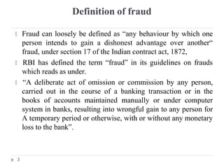 BANK FRAUD INVESTIGATION in India and how it is done | PPTX