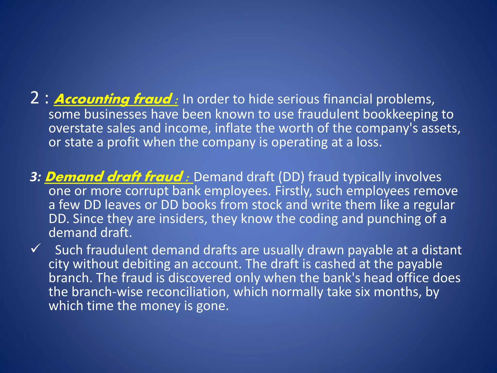 Bank frauds | PPTX