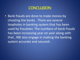 Bank frauds | PPTX