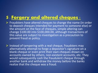 Bank frauds | PPTX