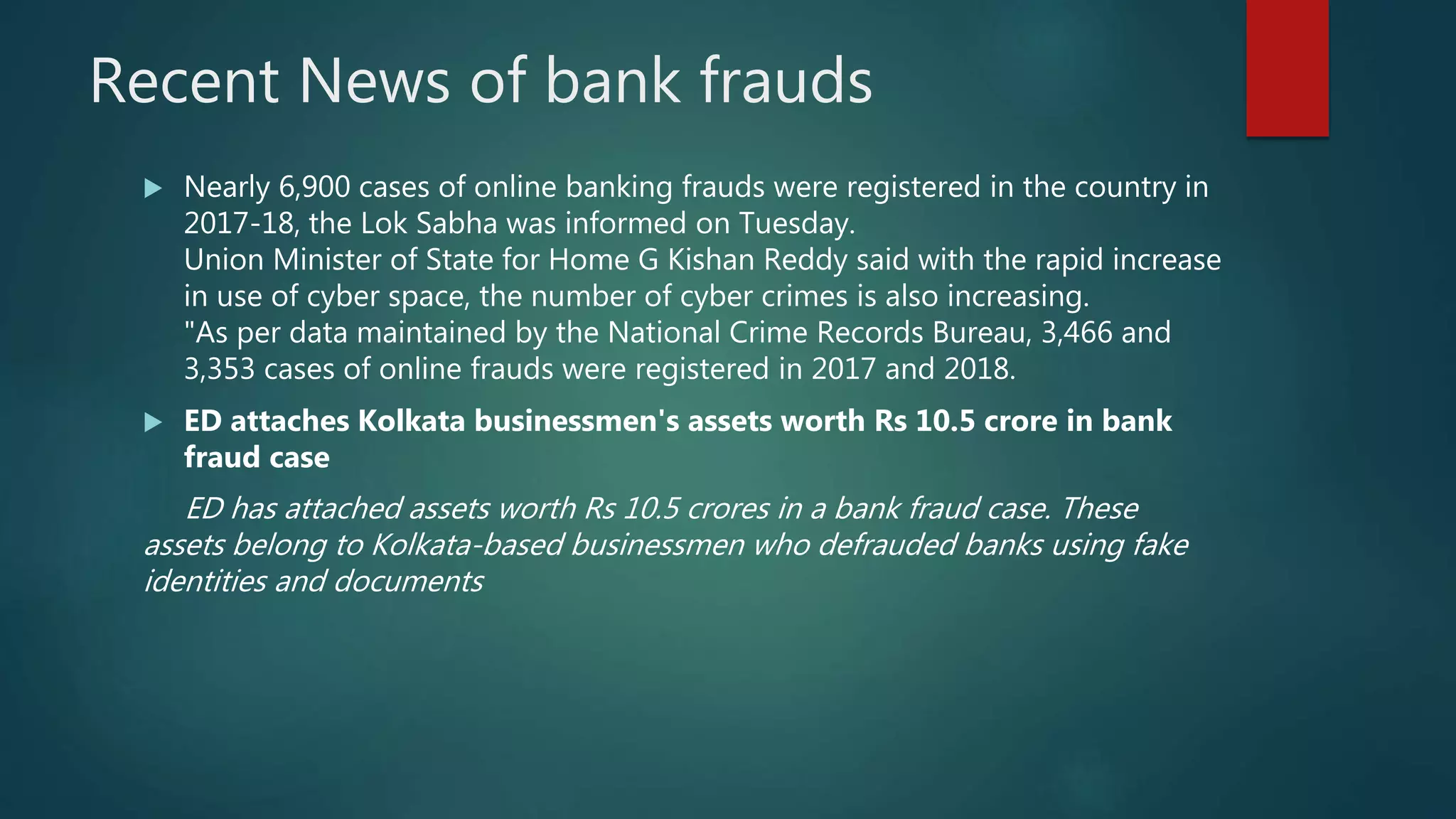 Bank frauds | PPTX