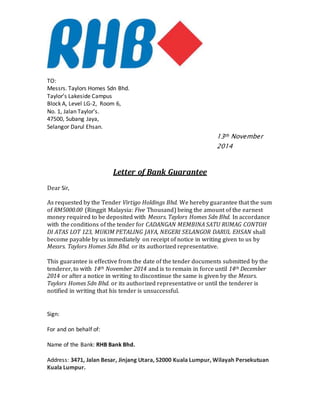 Bank guarantee | DOCX