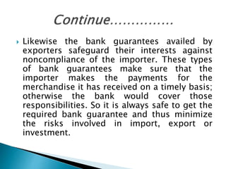 Bank guarantee from a leading bank | PPT