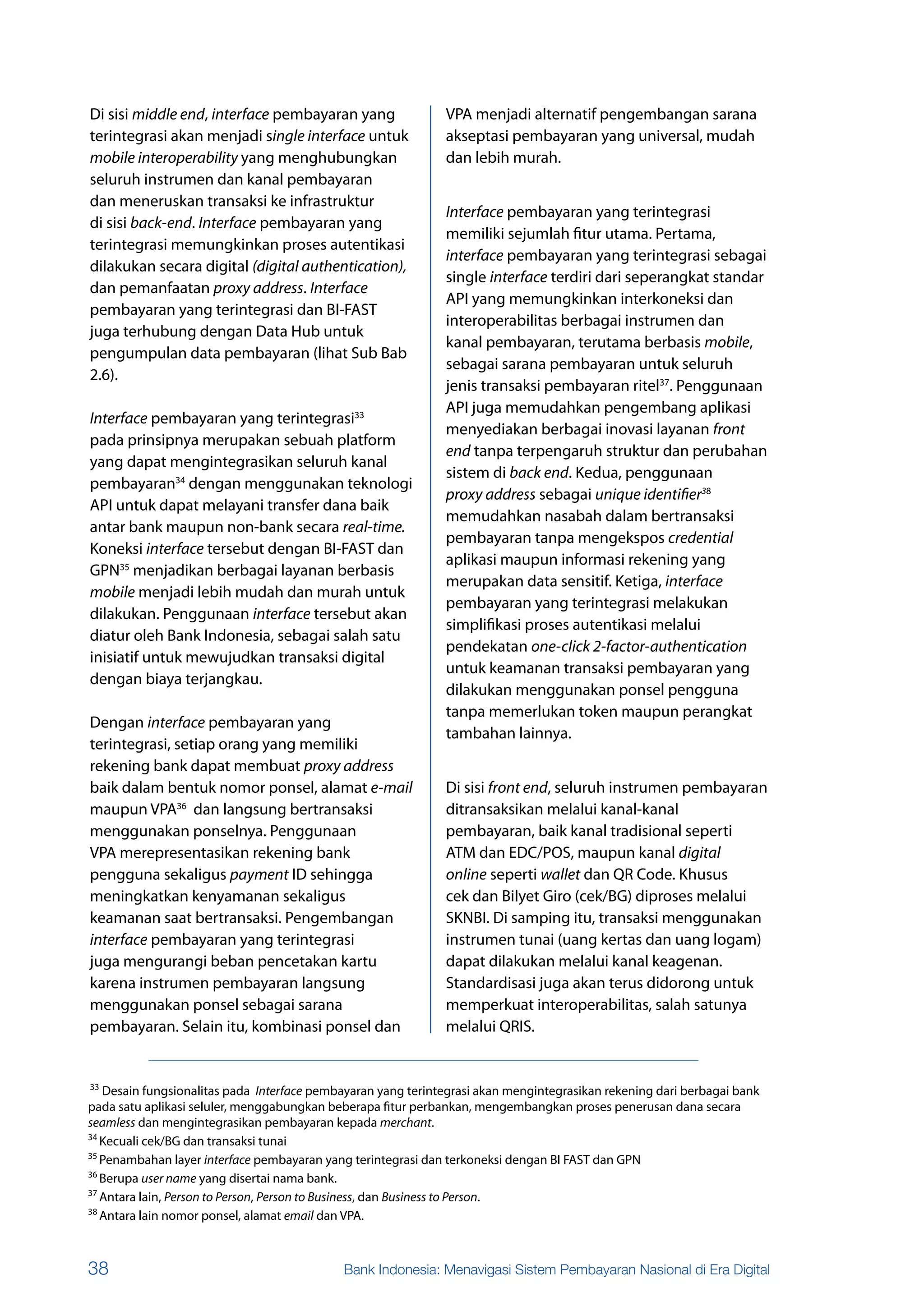 Bank indonesia menavigasi sistem pembayaran nasional di era digital | PDF