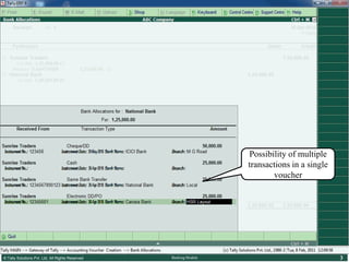 Banking | Oracle to Tally | Tally Features | Tally Web Interface | PPSX