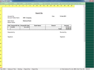 Banking | Oracle to Tally | Tally Features | Tally Web Interface | PPSX