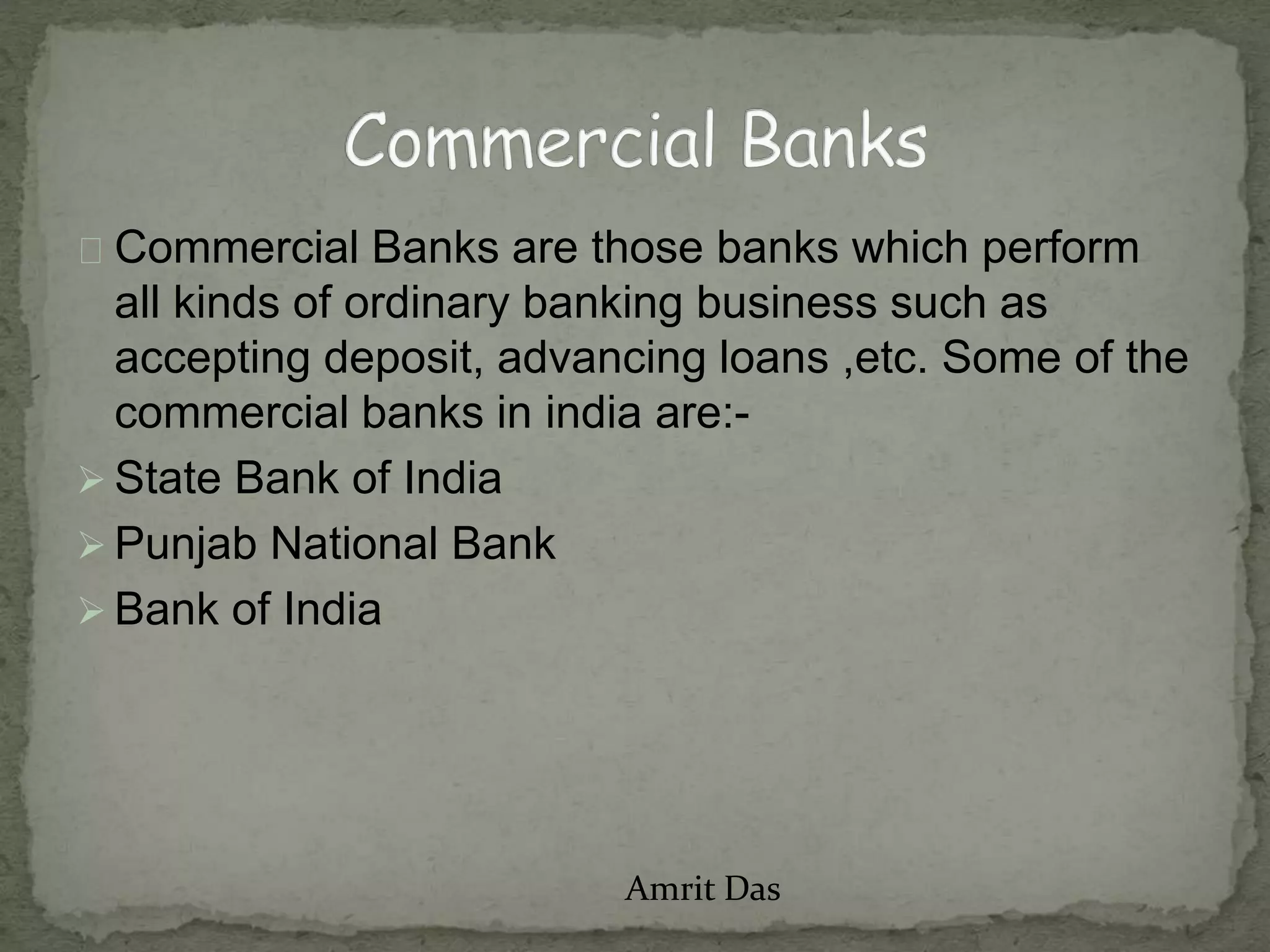 Types of Banks in India | PPTX