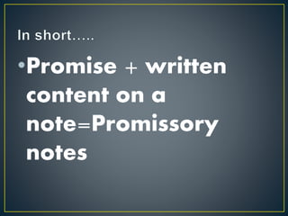 Promissory note -Banking and insurance policy | PPTX | Business ...