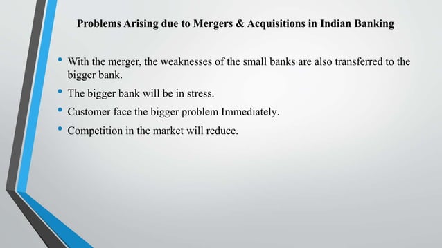 Bank Merger in India | PPTX | Business Banking & Finance | Business