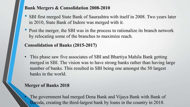 Bank Merger in India | PPTX | Business Banking & Finance | Business