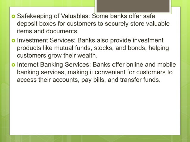 Banking Functions and Types of Banks in India | PPTX | Business Banking ...