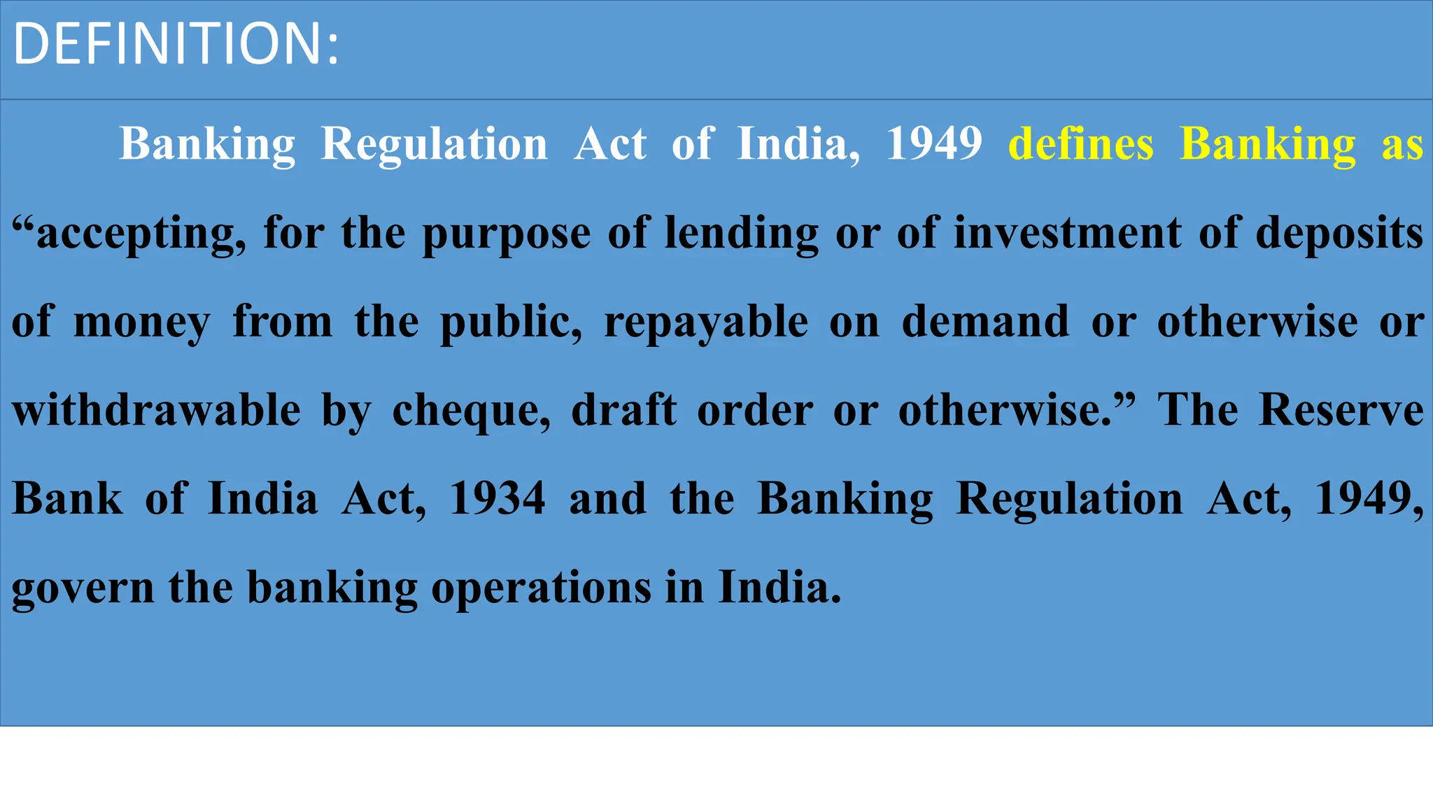 Intoductions to Banking which are used in daily life | PPTX