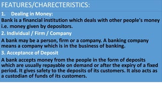 Intoductions to Banking which are used in daily life | PPTX