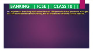 BANKING .pdf maths practice questions tsh | PDF