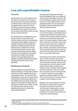 Banking on Change - Breaking the Barriers to Financial Inclusion | PDF