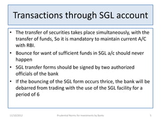 Banking prudential norms | PPTX