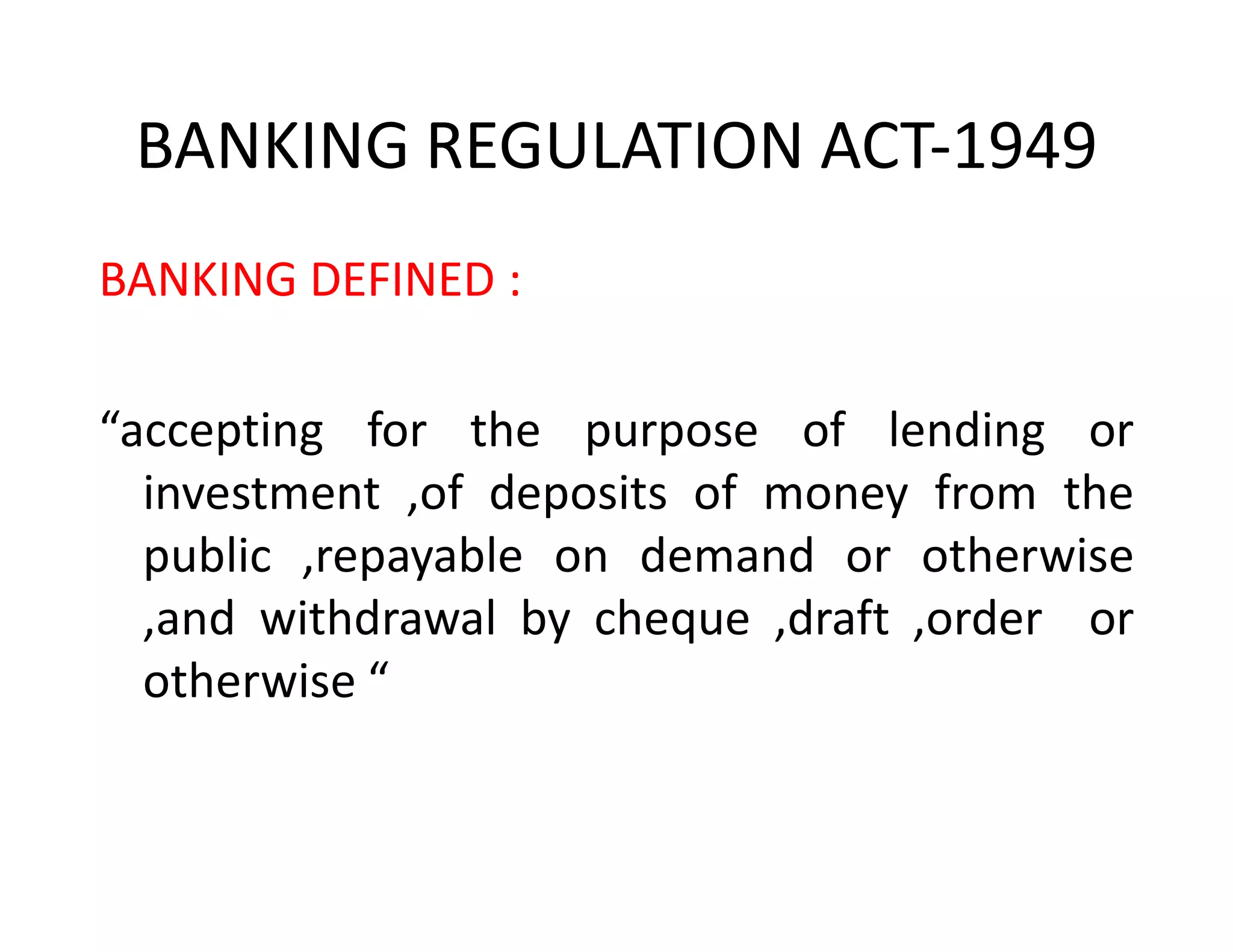 Banking regulation-act-1949 | PDF