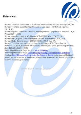 Banking sector ESE KOLEGJI UNIVERSUM | PDF