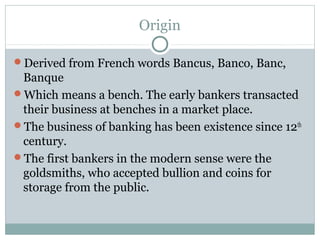 banking law and operations | PPT