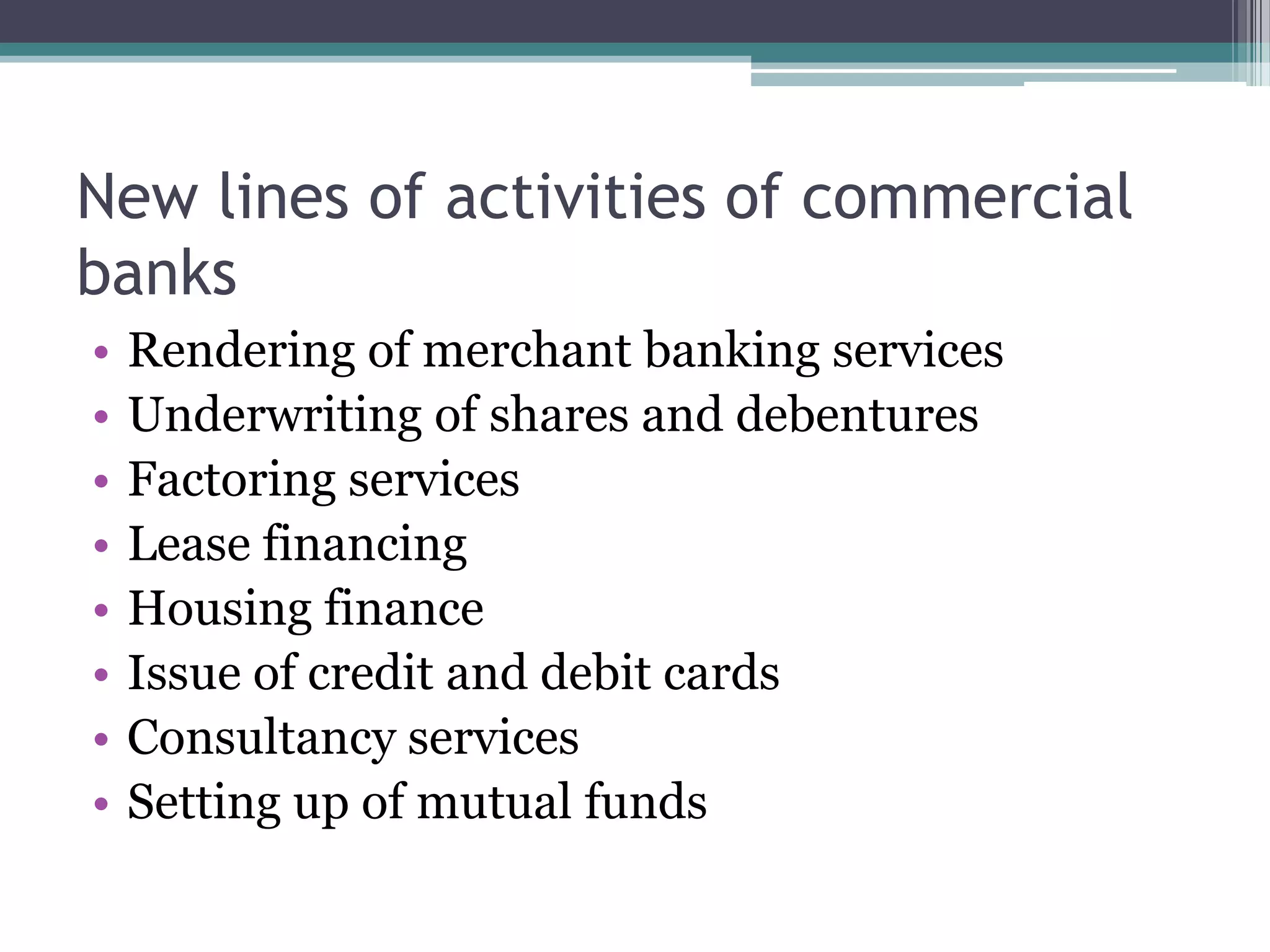 Banking and financial institutions | PPTX