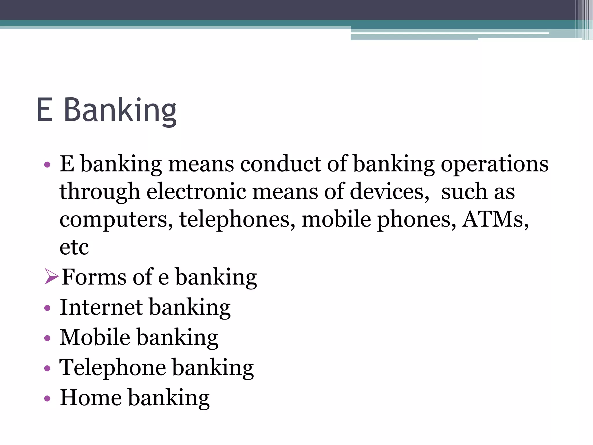 Banking and financial institutions | PPTX
