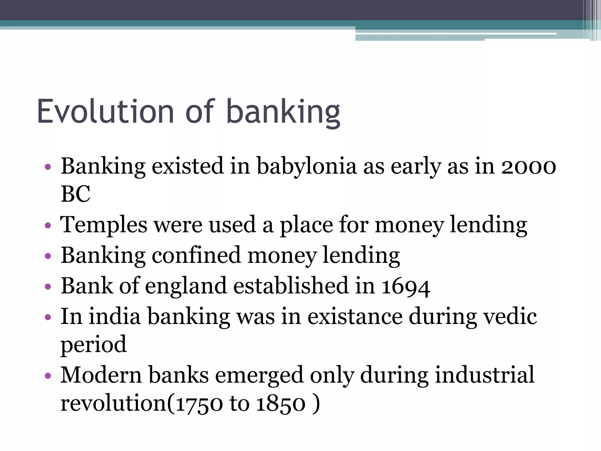 Banking and financial institutions | PPTX