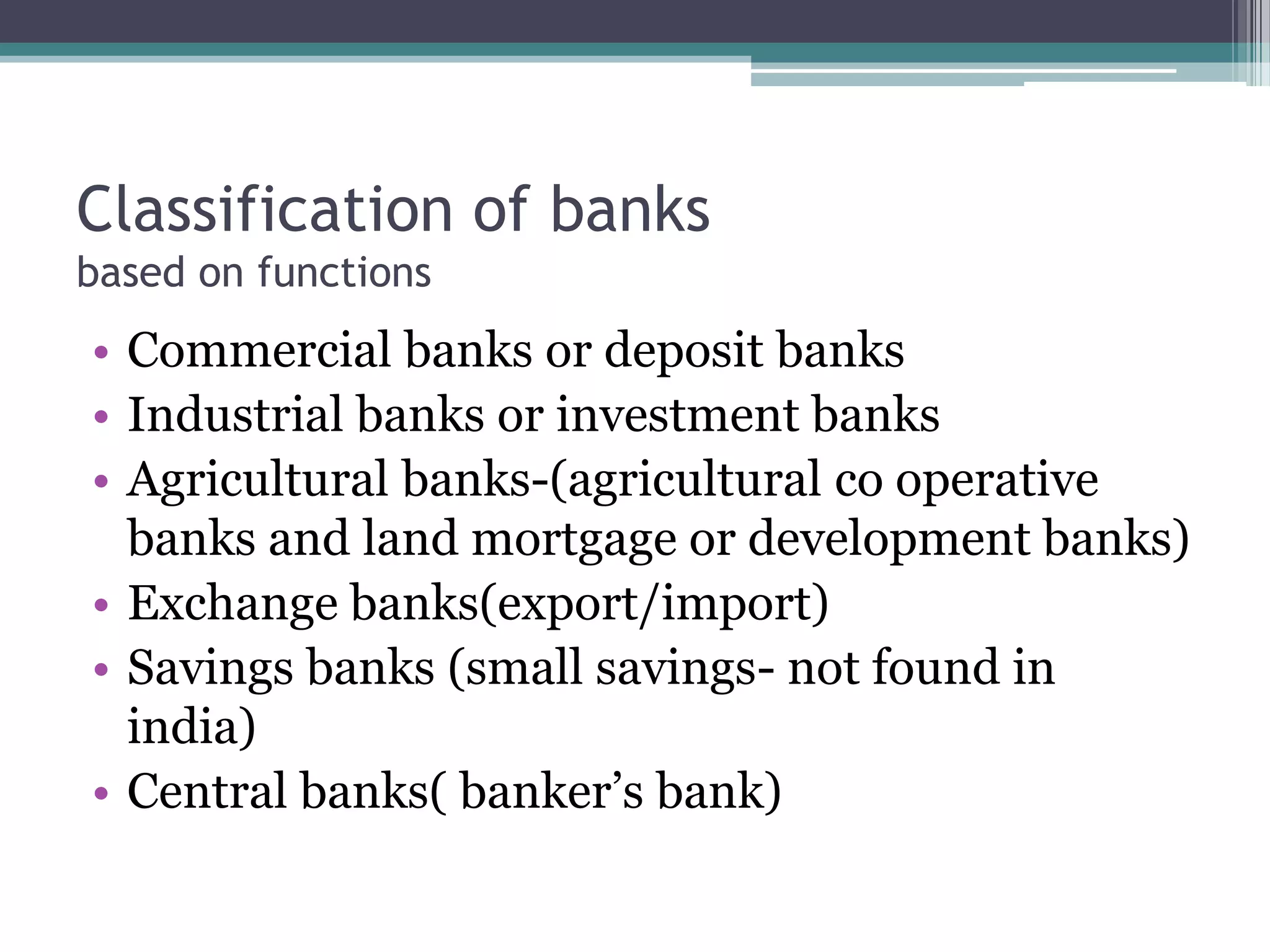 Banking and financial institutions | PPTX