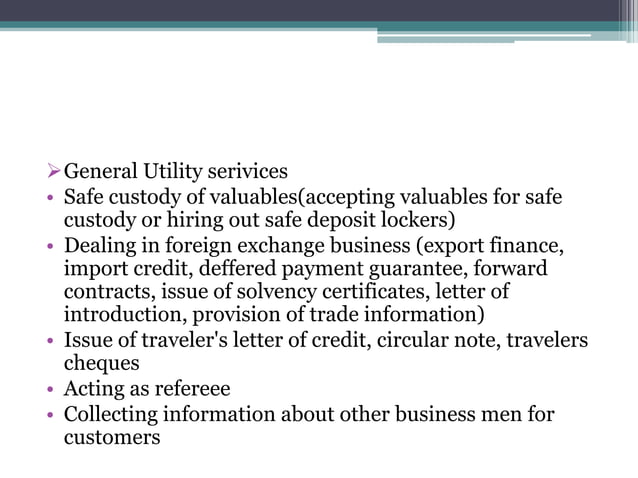 Banking and financial institutions | PPTX