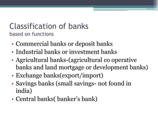 Banking and financial institutions | PPTX