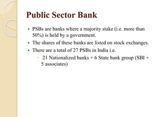 PUBLIC SECTOR BANKS-SBI | PPTX