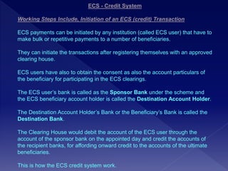 ATM / Electronic Clearing Service | PPTX