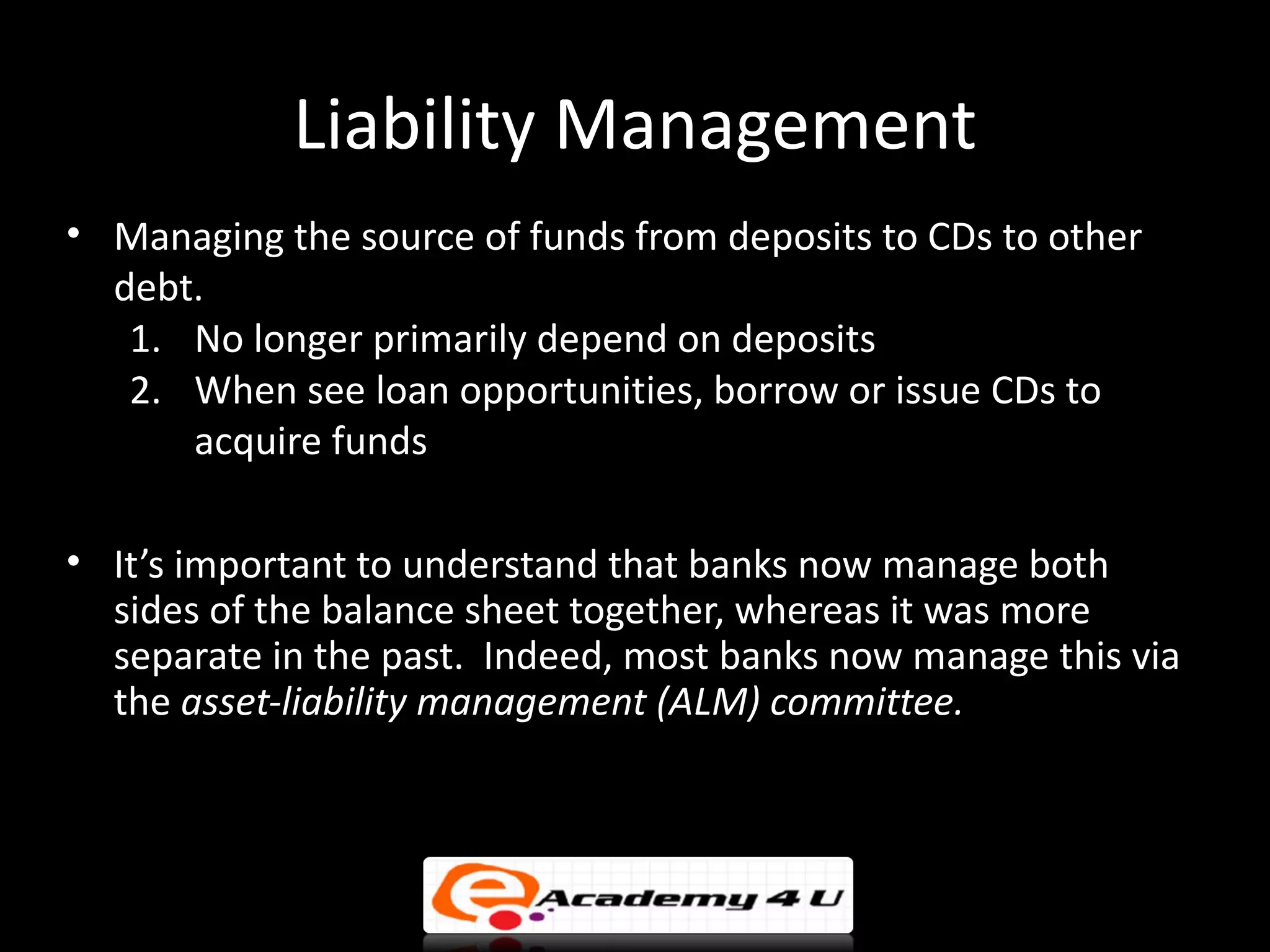 Banking and management of financial institutions | PPT