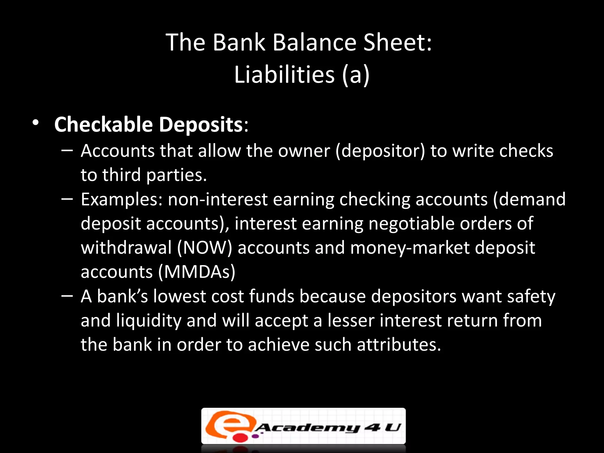 Banking and management of financial institutions | PPT
