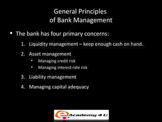 Banking and management of financial institutions | PPT