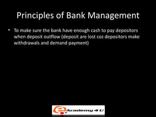 Banking and management of financial institutions | PPT