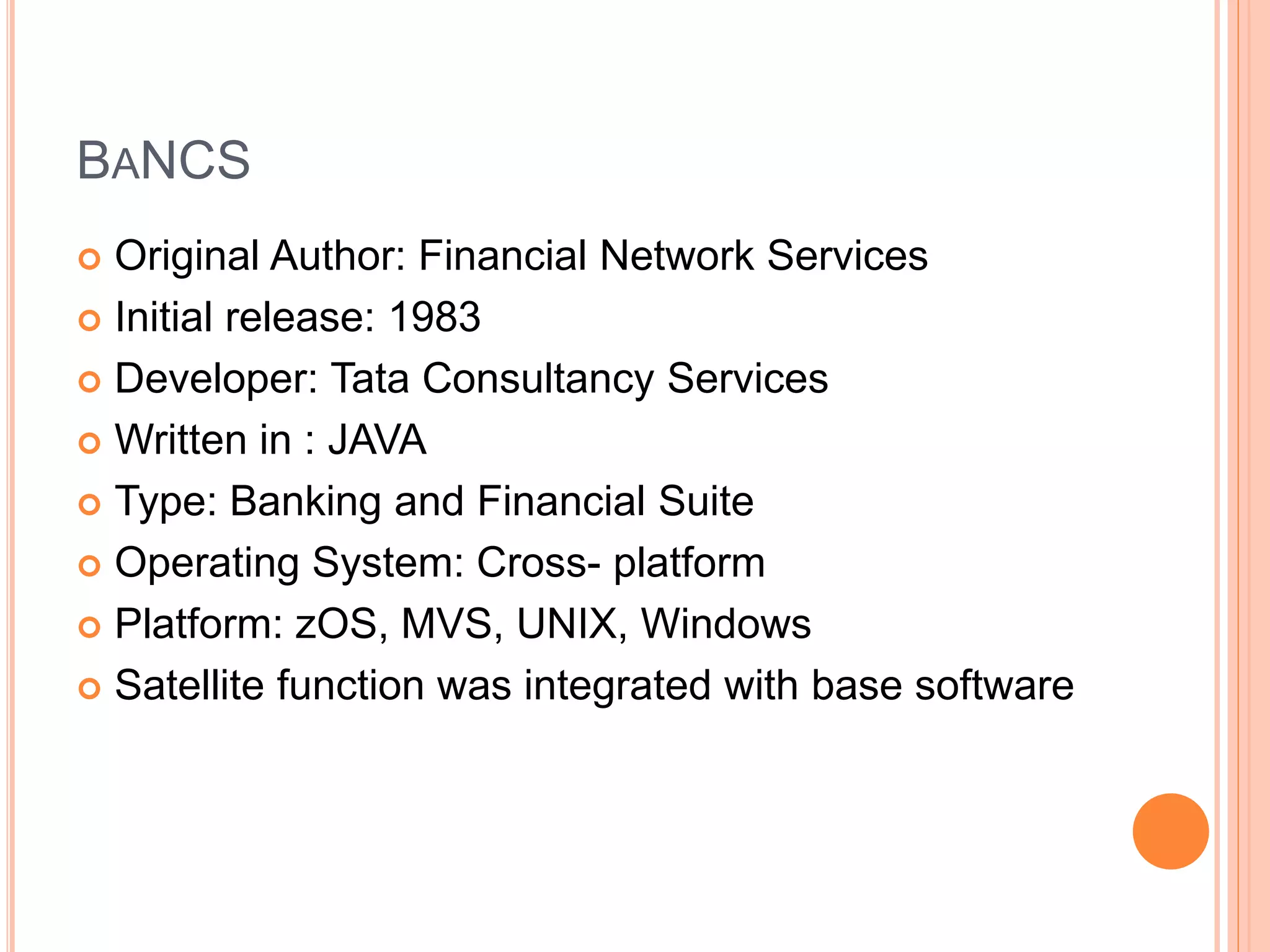 Core Banking Solution PPT of TCS and SBI | PPTX