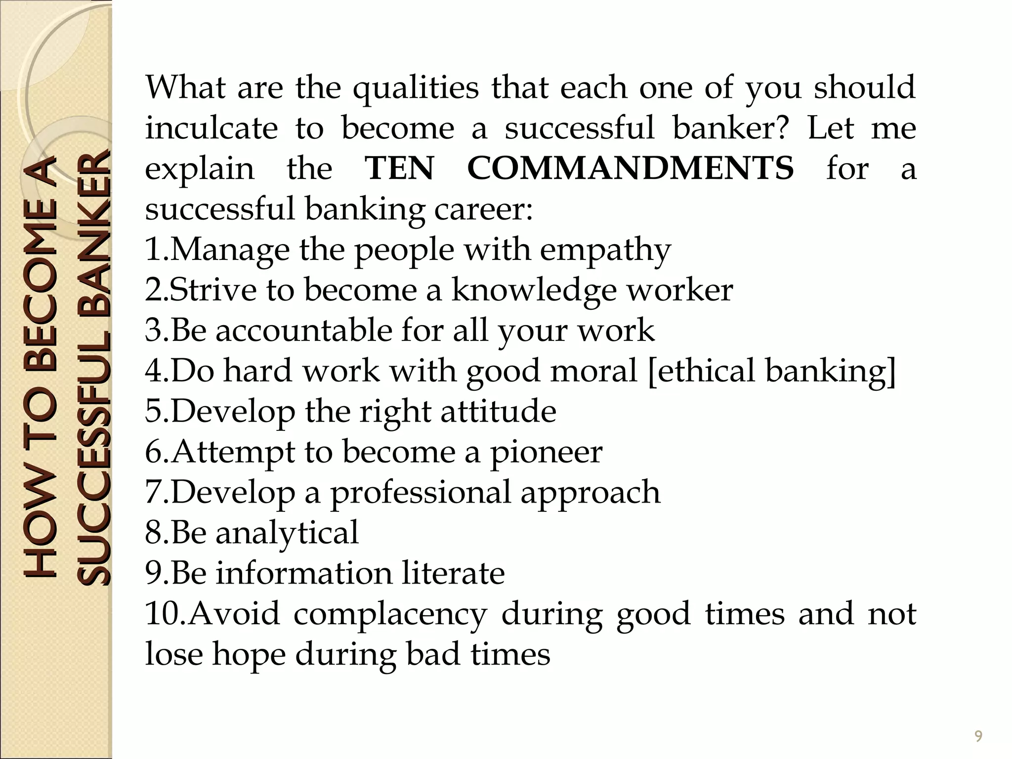 Banking as a career | PPT