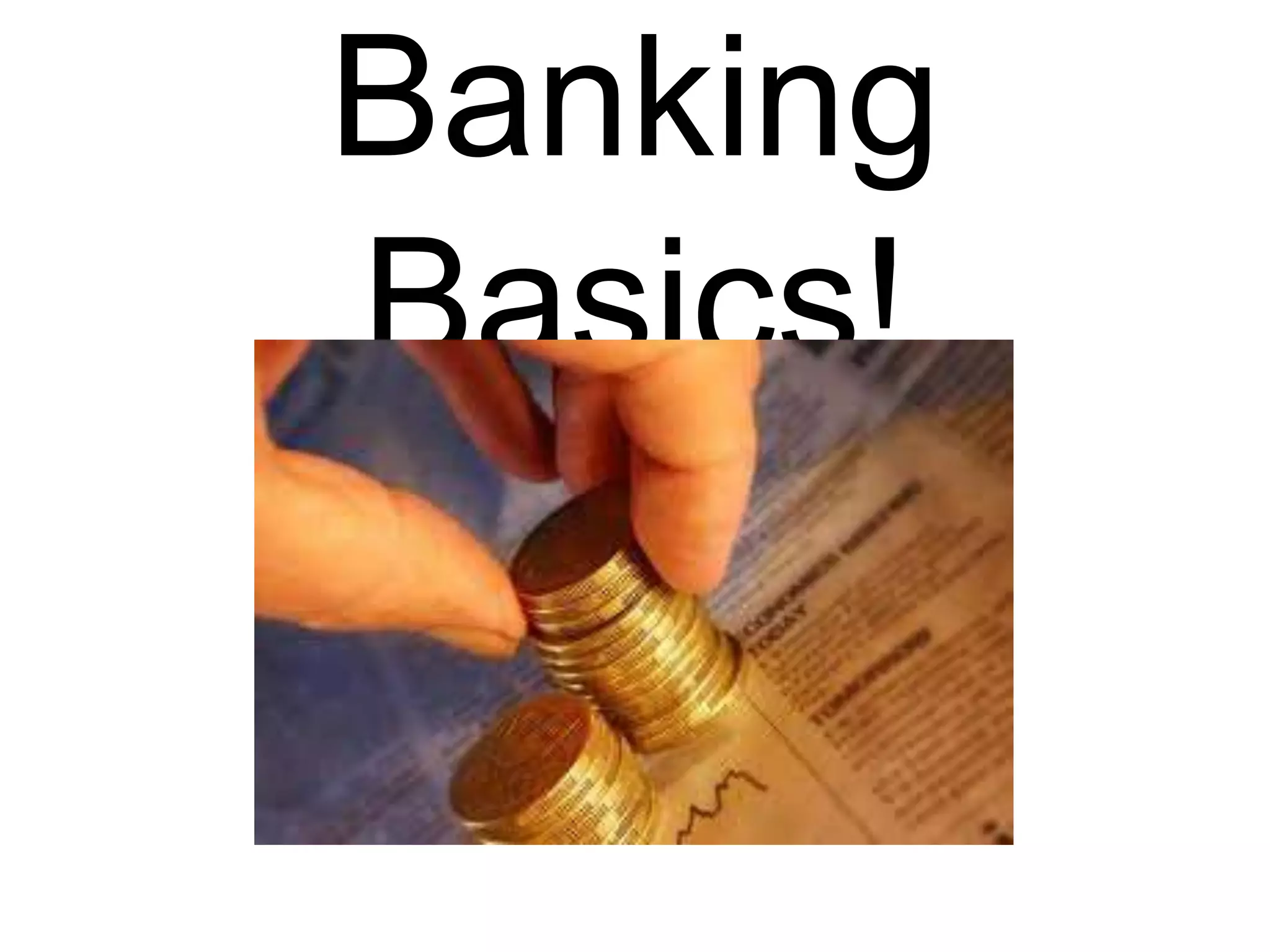 Basics of Banking | PPTX