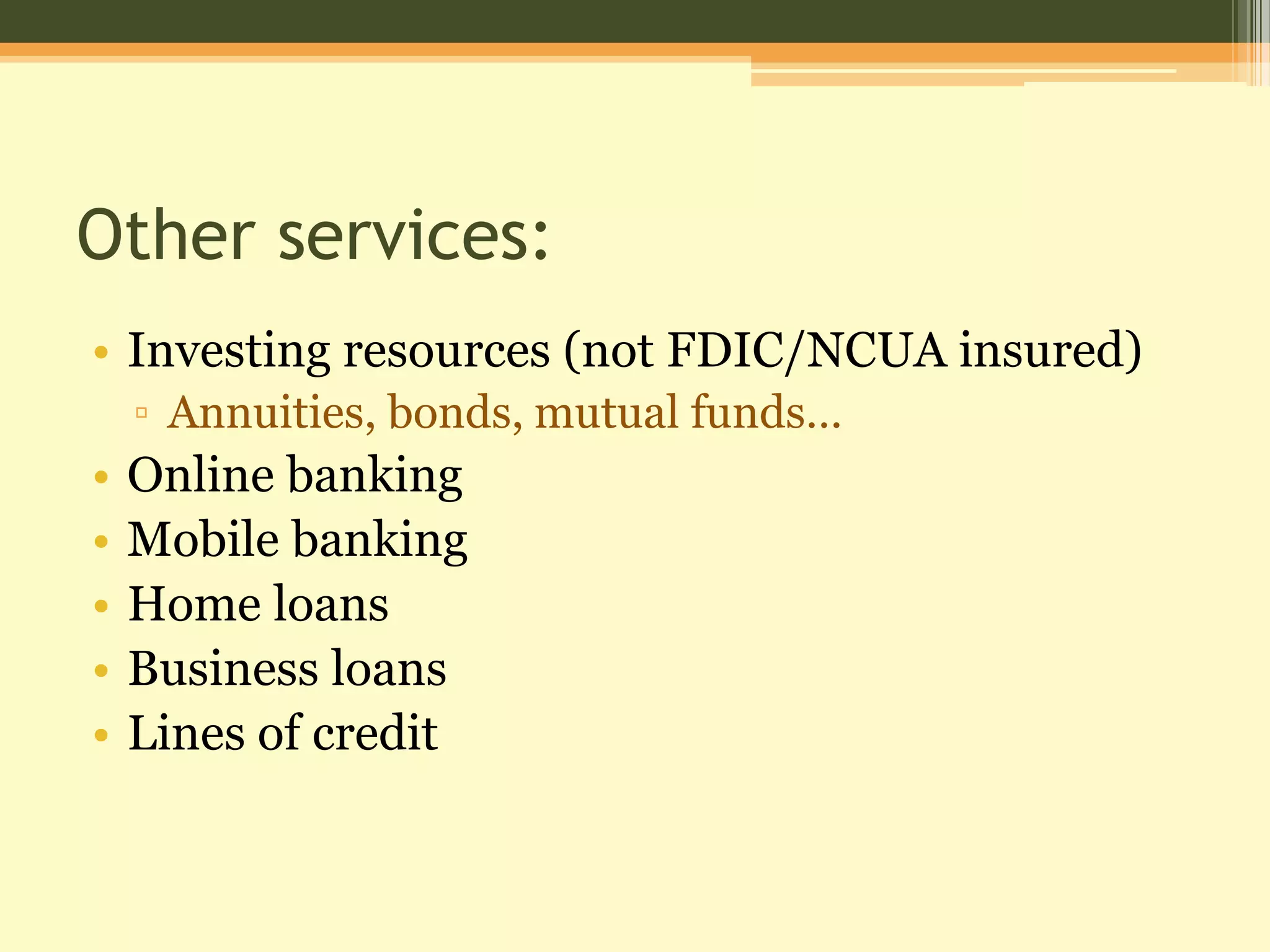 Banking basics 34-slides | PDF