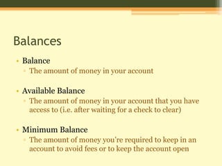 Banking basics 34-slides | PDF