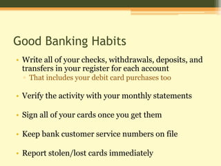 Banking basics 34-slides | PDF
